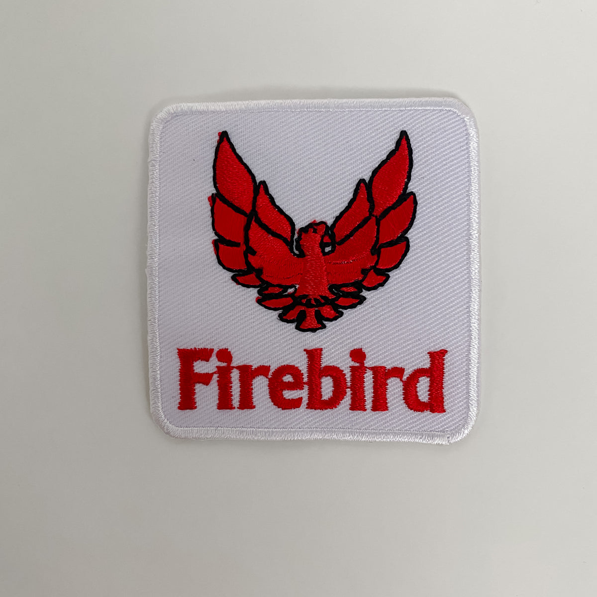 Firebird Red and White Automotive Patch – JonnyCaps