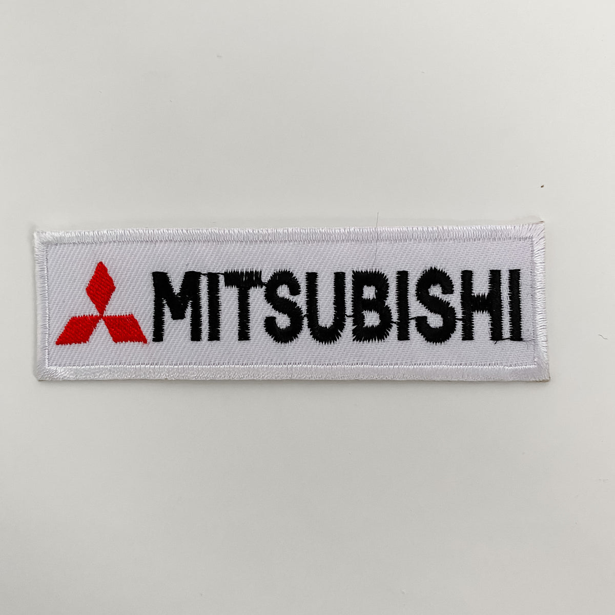 Mitsubishi White Automotive Patch – JonnyCaps