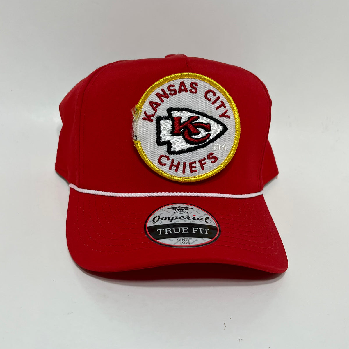Kansas City Chiefs Red with White Rope Imperial Snapback – JonnyCaps
